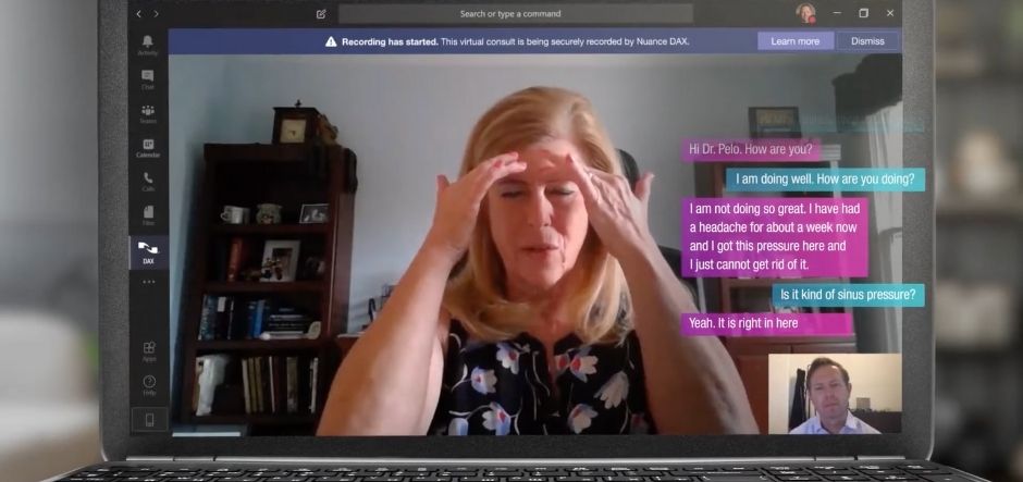 Nuance integrates with Microsoft Teams for virtual...