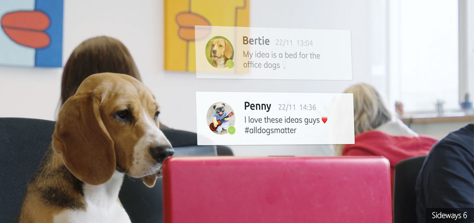 Sideways 6 uses Microsoft Teams to get employees’ ideas...