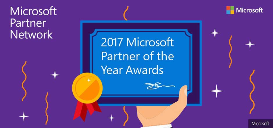 Introducing the 2017 Microsoft Partner of the Year Award...